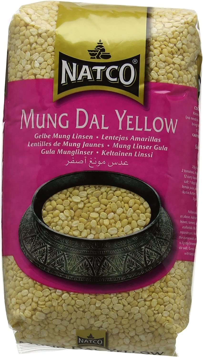 Natco Mung Dall Yellow 1kg : Amazon.co.uk: Grocery