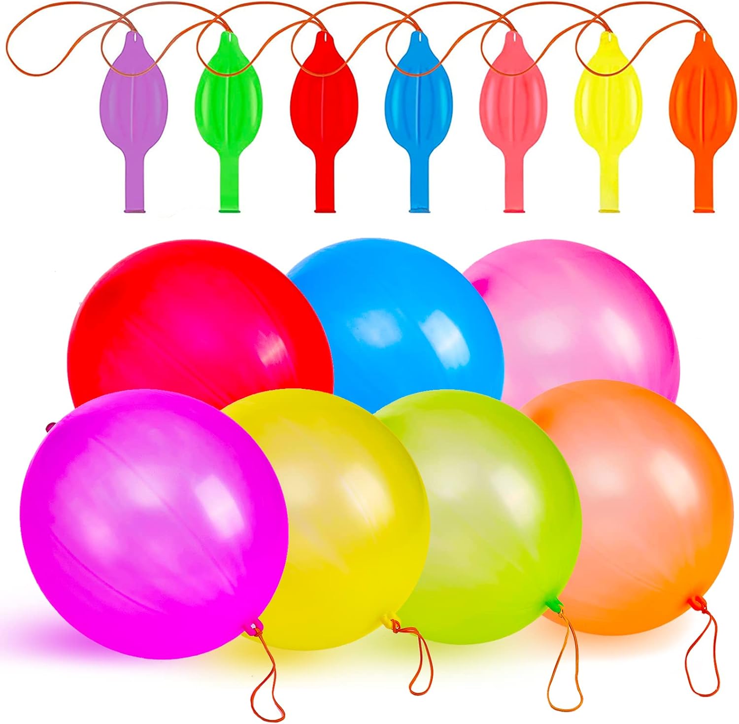 PartyWoo Punch Balloons, 30 pcs 12 inch Punch Balloons with 30 pcs ...