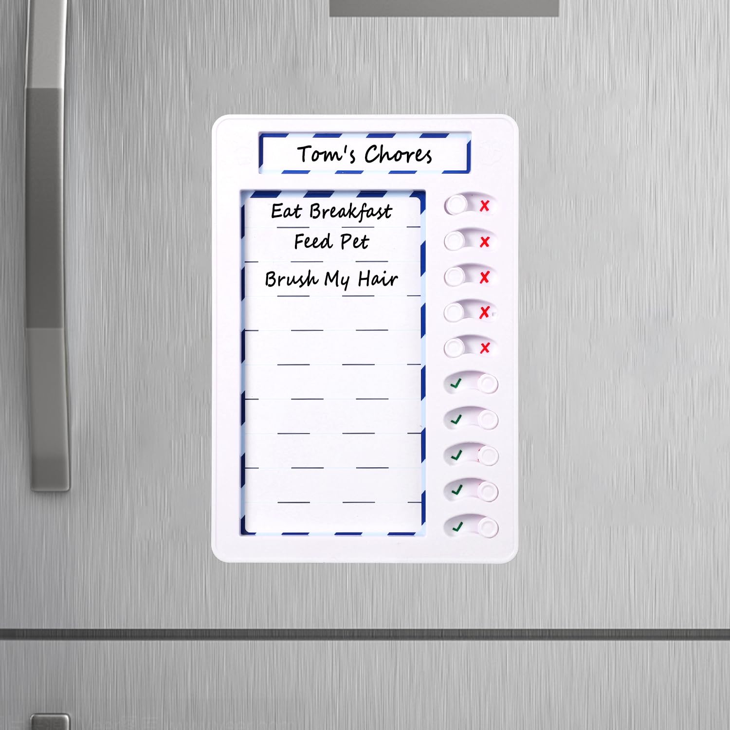 Daily Chore Chart for Kids, 8.7×5.9 Inch to Do List Chart with Marker ...
