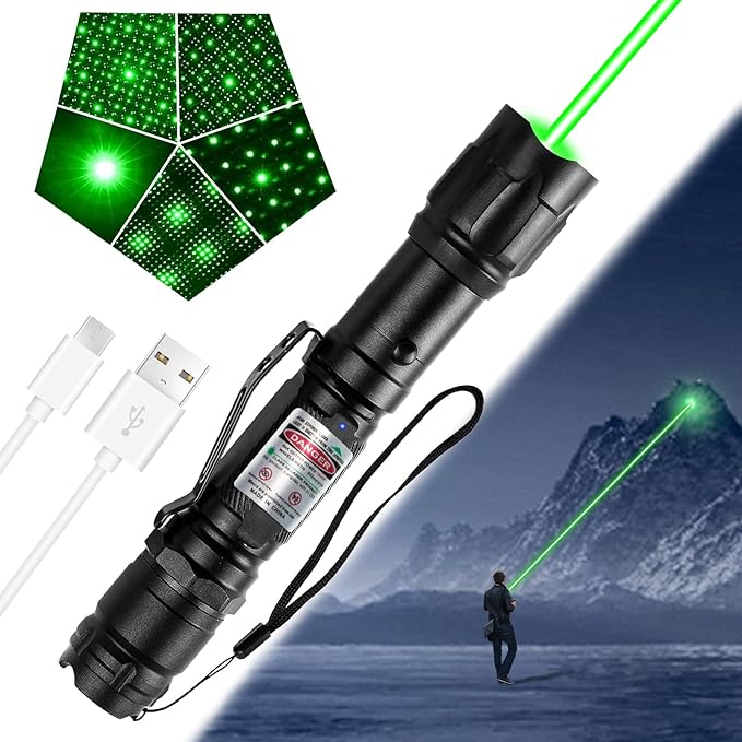 LETEAPII Green Light Flashlight, Long Range Dot Beam Pen, Tactical ...