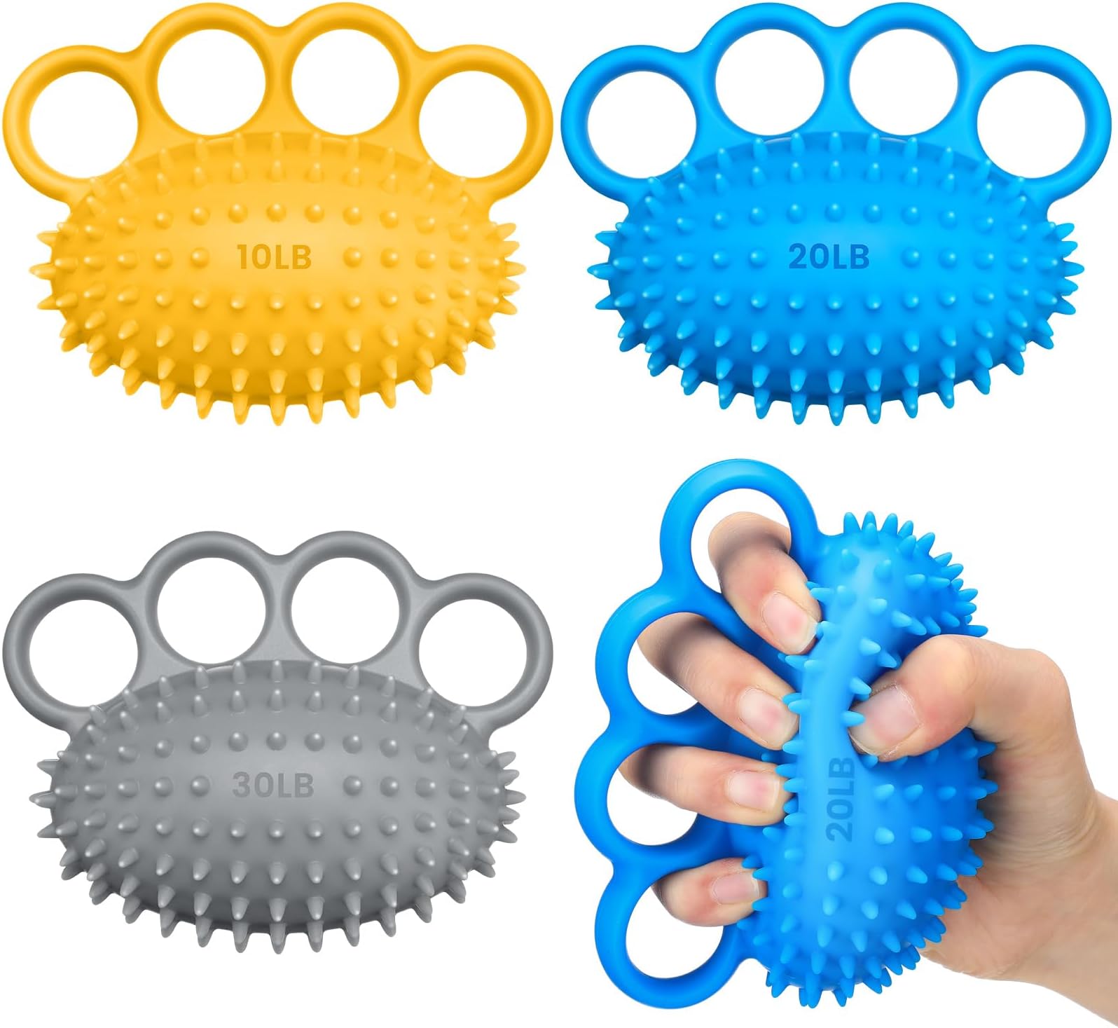 Amazon.com: Fanwer Finger Exerciser Hand Squeeze Ball, Hand Grip ...