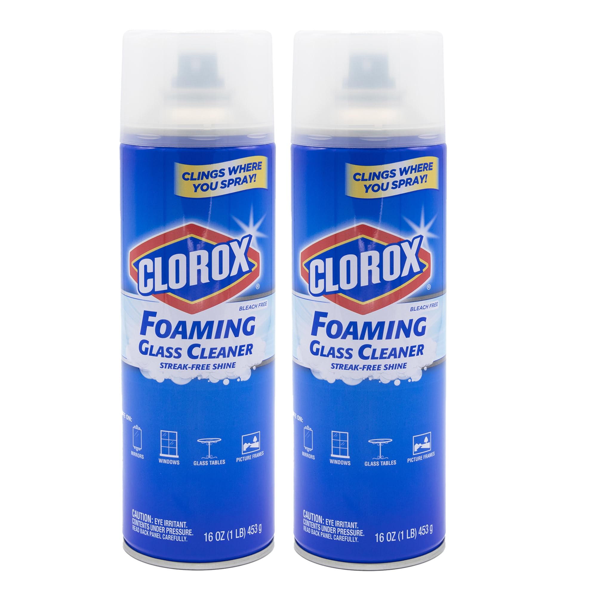 Snapklik.com : CLOROX Foaming Glass Cleaner Aerosol, 16 Oz Twinpack All ...