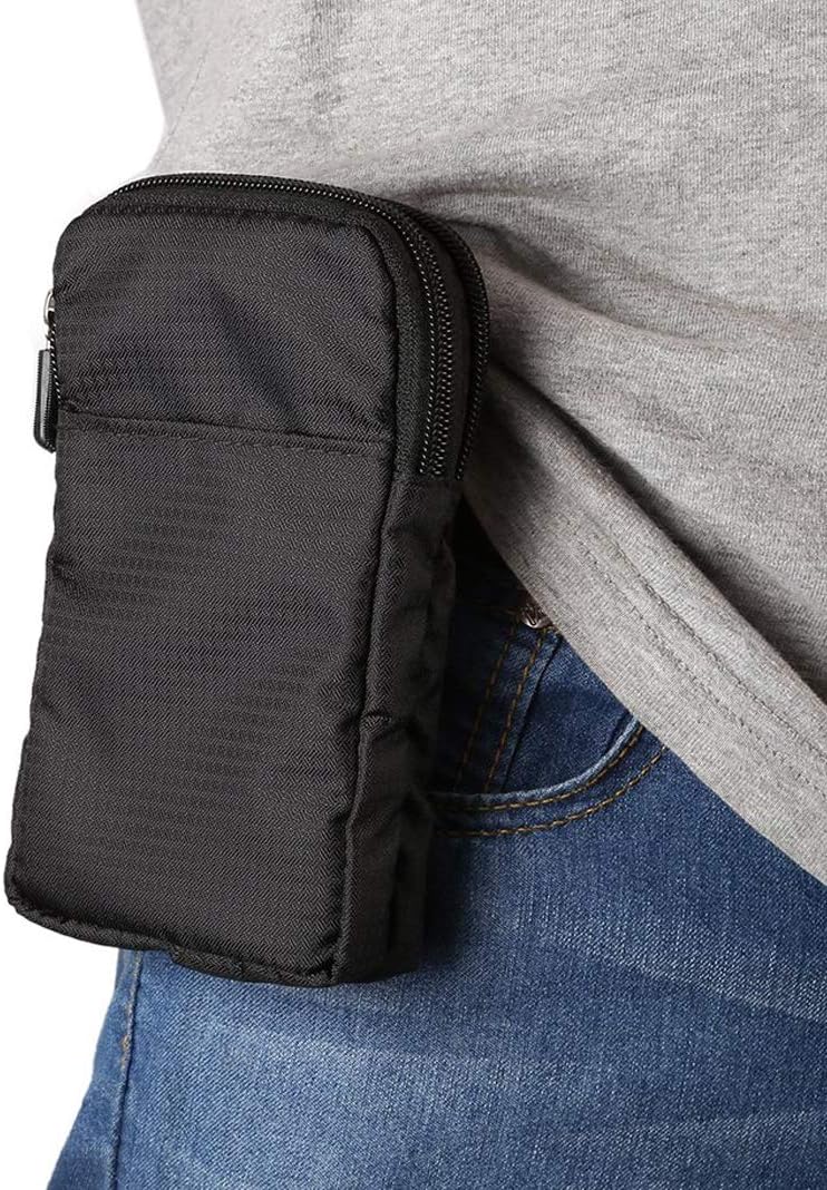 Amazon.com: Small Crossbody Phone Waist Bag, Black 6.5" Travel Shoulder ...