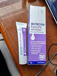 Acnecide Face Gel 5% Benzoyl Peroxide Acne Treatment for Spot Prone ...