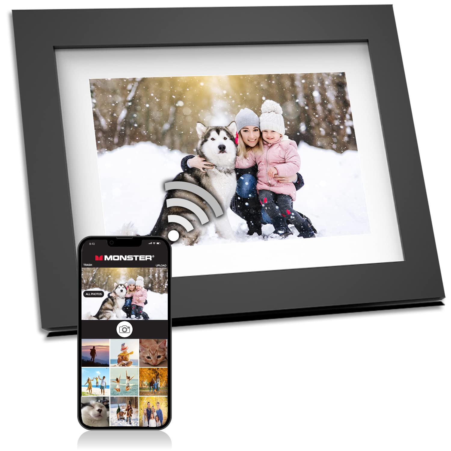 Buy Monster Smart Home 16 GB Digital Photo Frame, High Definition 1280p ...
