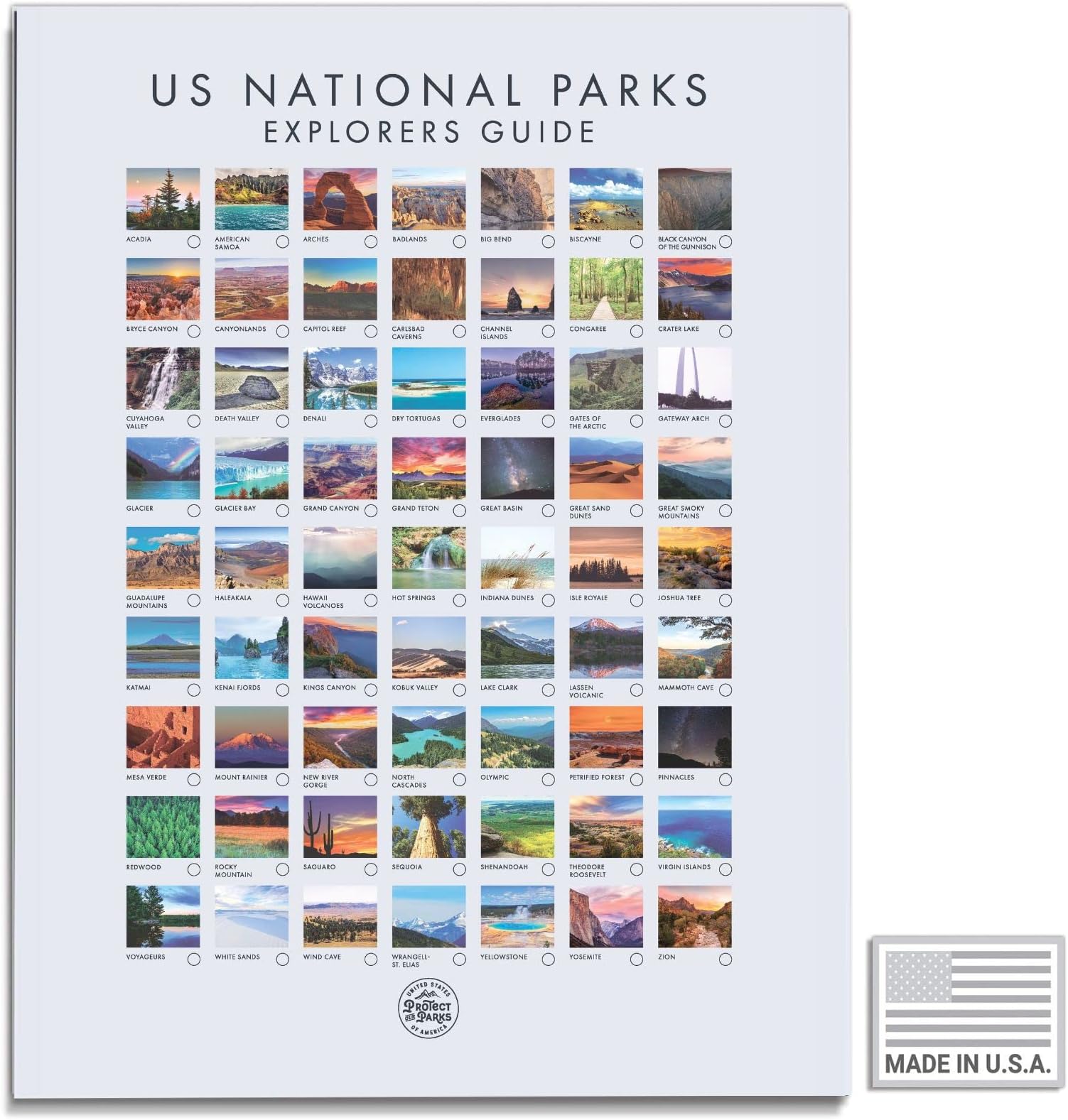 Amazon.com: Thunder Bunny Labs Personalized USA National Parks Photo ...