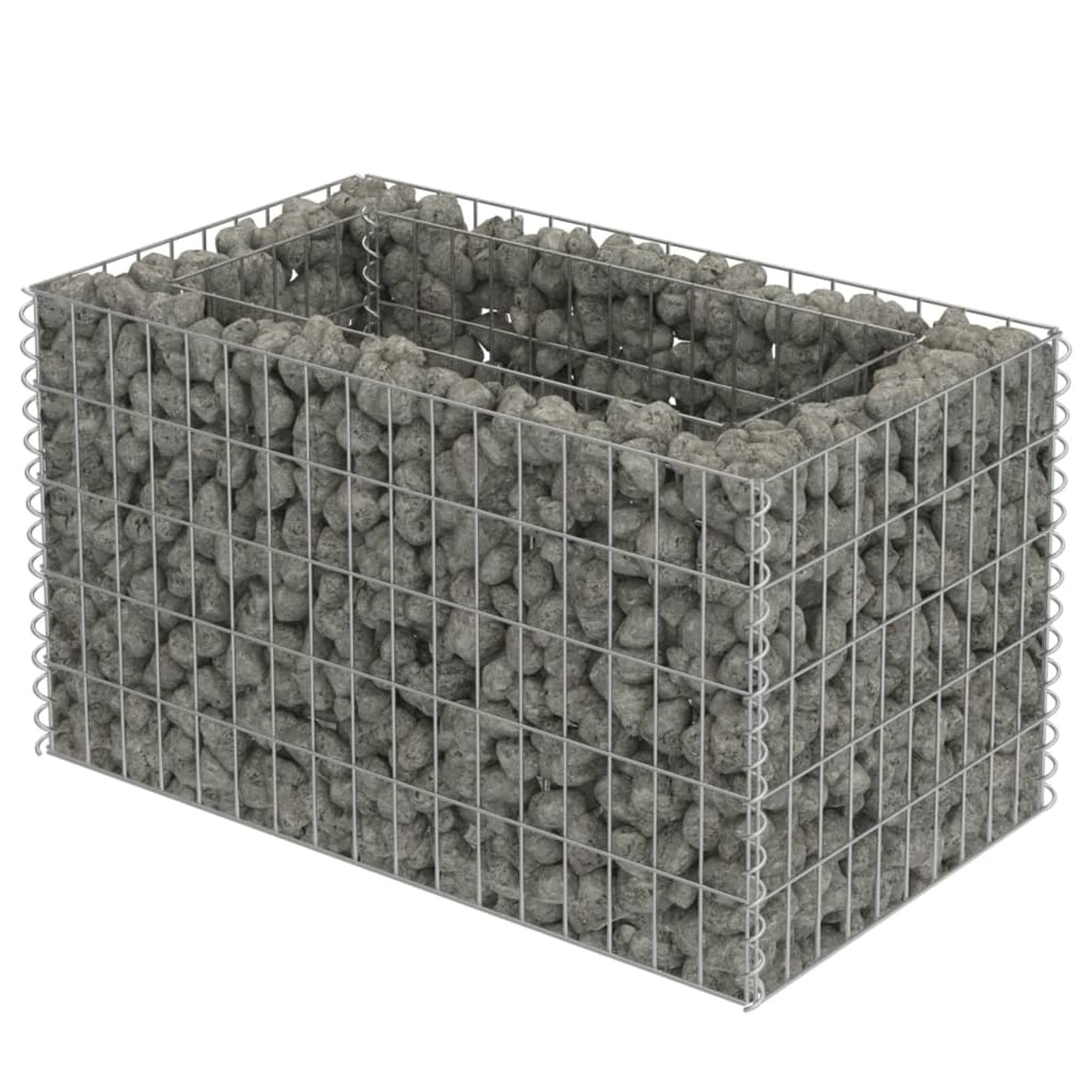 Tidyard Gabion Planter, Gabion Basket Raised Bed, Galvanised Steel ...