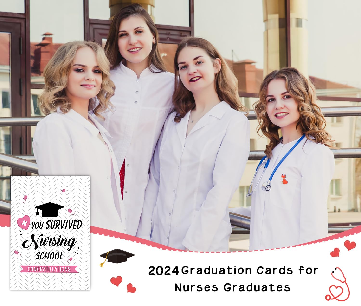 Snapklik.com : PETCEE Nurse Graduation Card For Her - Pink Nurse ...
