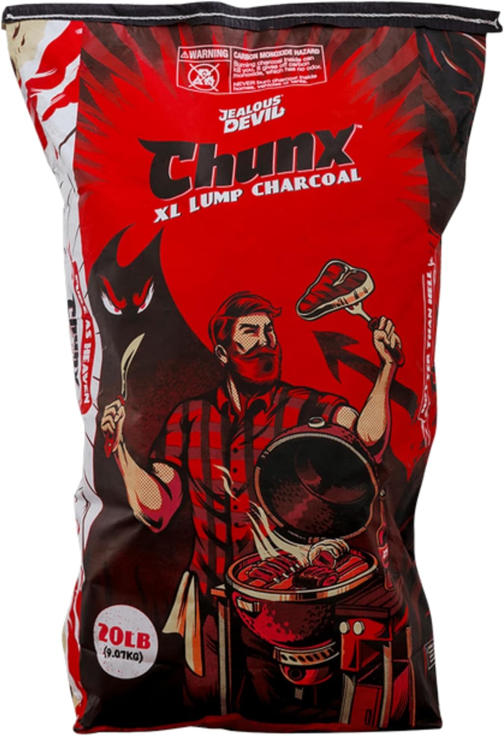 Jealous Devil All Natural Hardwood Lump Charcoal - Clean Burning ...