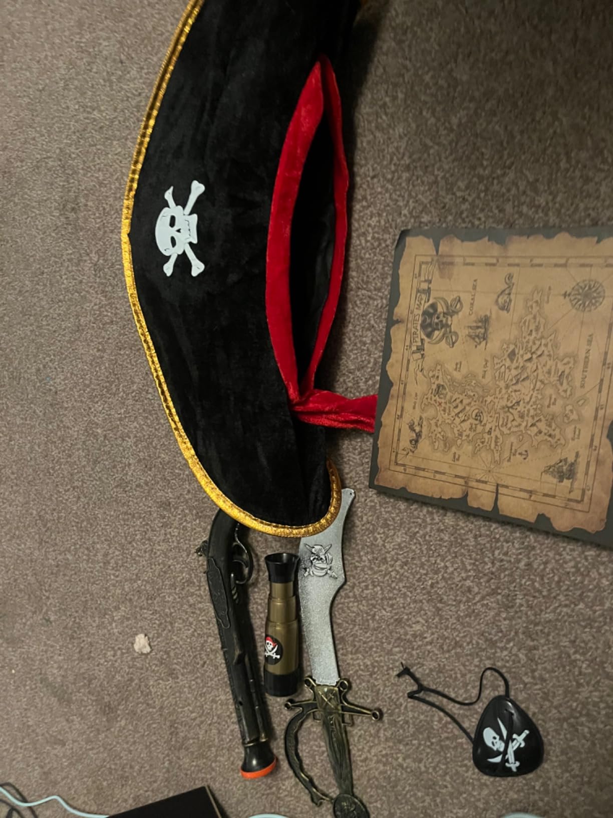 Luchild Pirate Costume Kids, Pirate Hat For Halloween & Pirate Theme ...