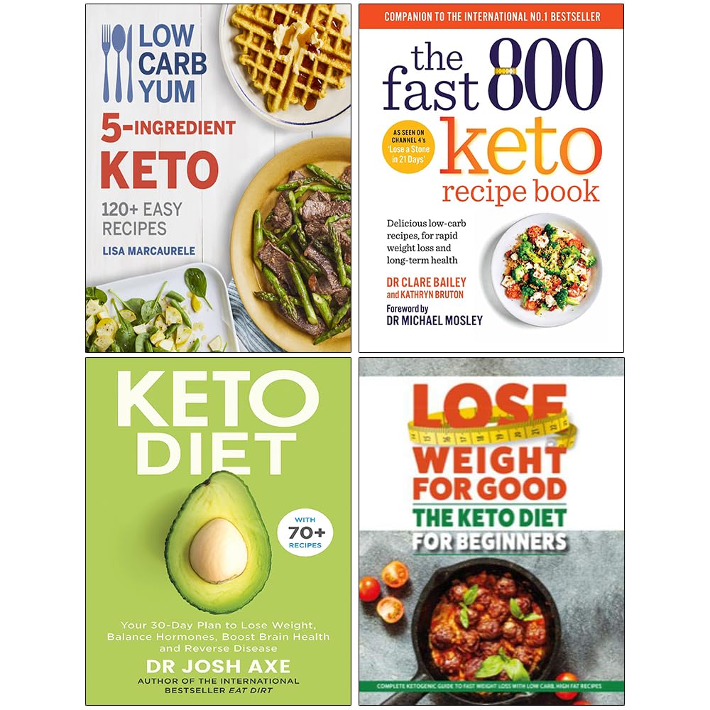 Low Carb Yum 5-Ingredient Keto, The Fast 800 Keto Recipe Book, Keto ...
