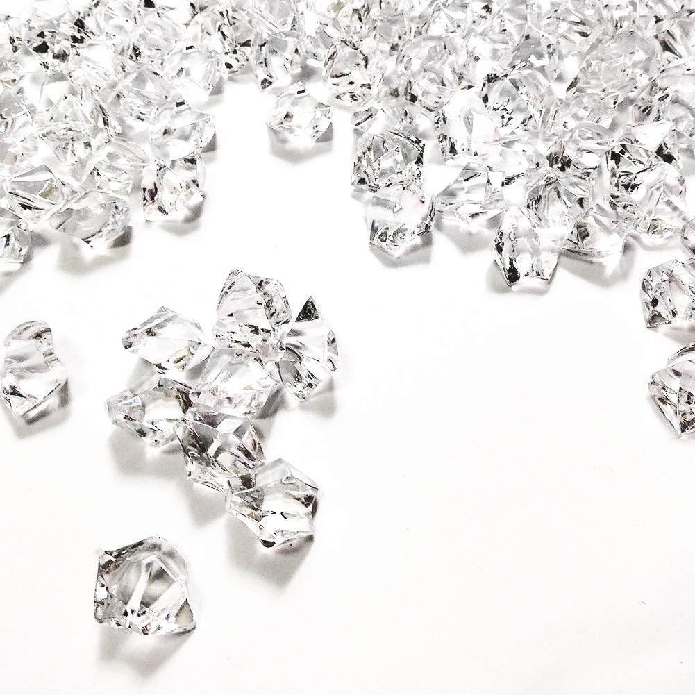 Amazon.com: ZTWEY 100 Pieces Transparent Acrylic Ice Rock Cubes for ...