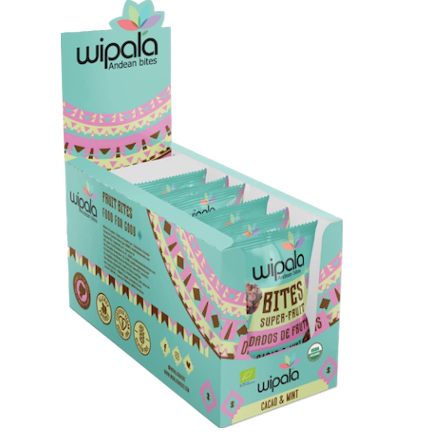 Amazon.com: Wipala Organic Super Fruit Bites, Cacao with Mint and ...