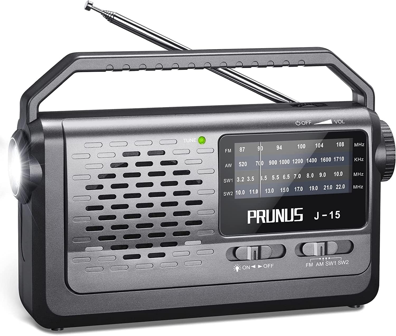 Sony ICF506 Analog Tuning Portable FM/AM Radio with Battery/AC Power ...