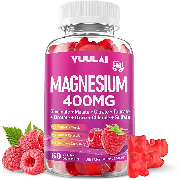 Amazon.com: Magnesium Complex Gummies 400mg, Magnesium Glycinate ...