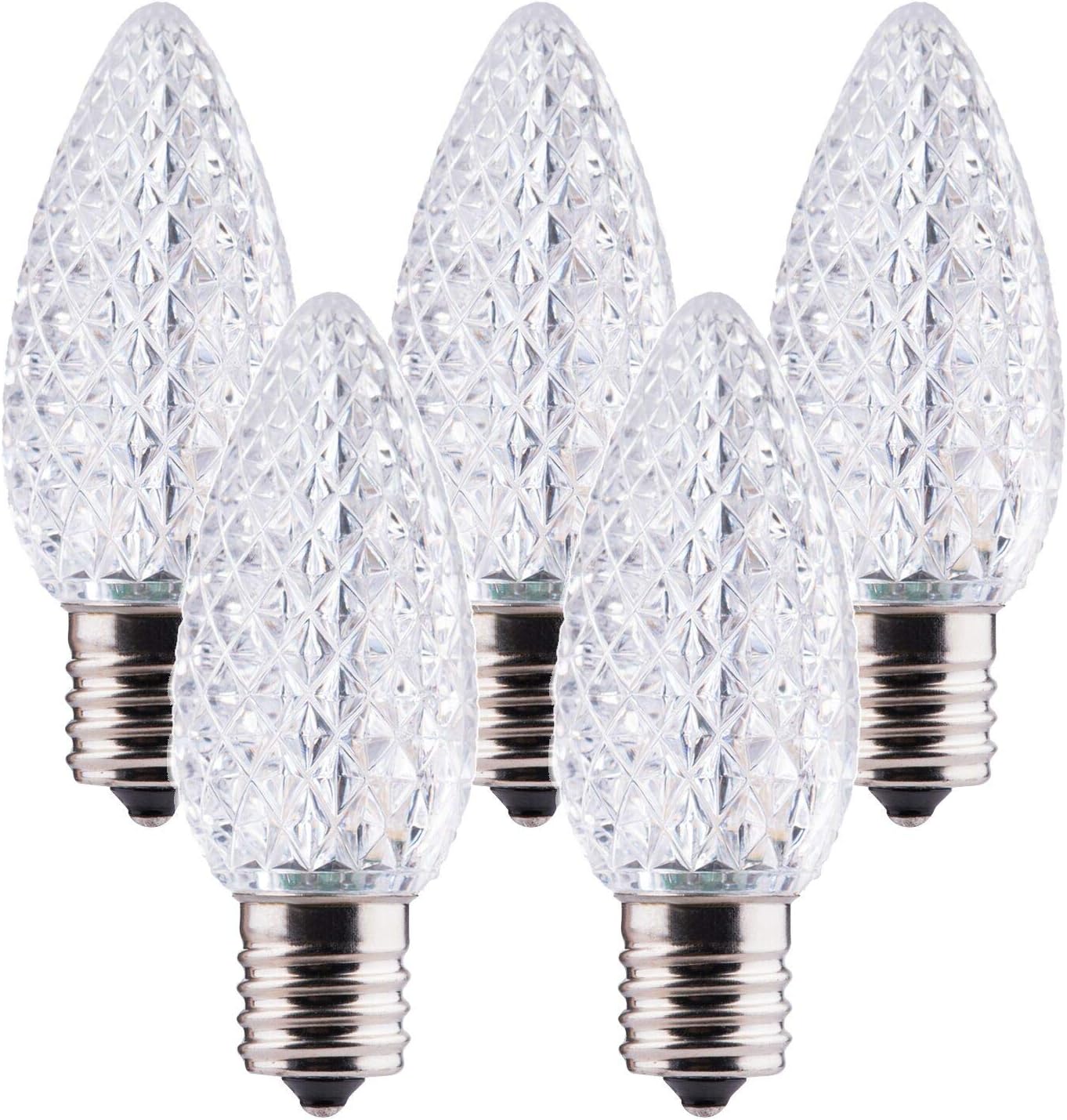 25 Pack C9 LED Bulb, C9 Replacement Bulb for Christmas String Light ...