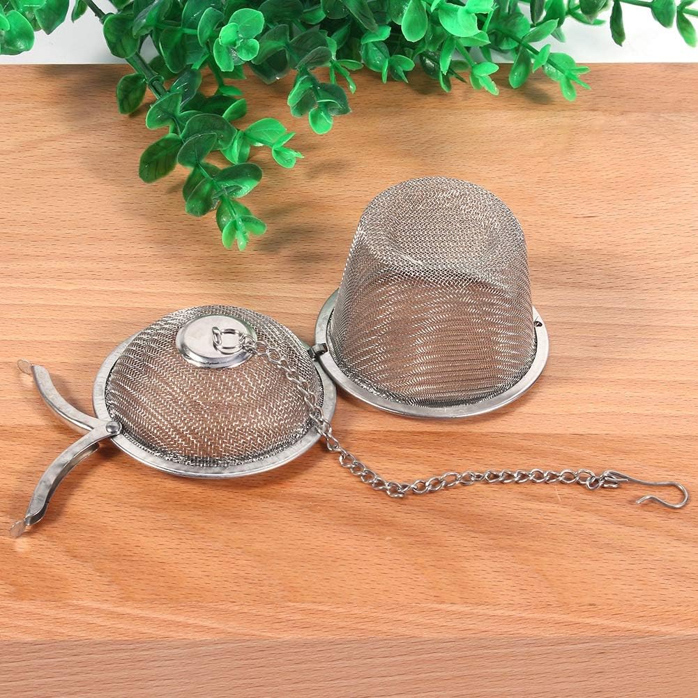 Tea Ball Spice Strainer, Sphere Stainless Steel Micro Perforated Mesh ...