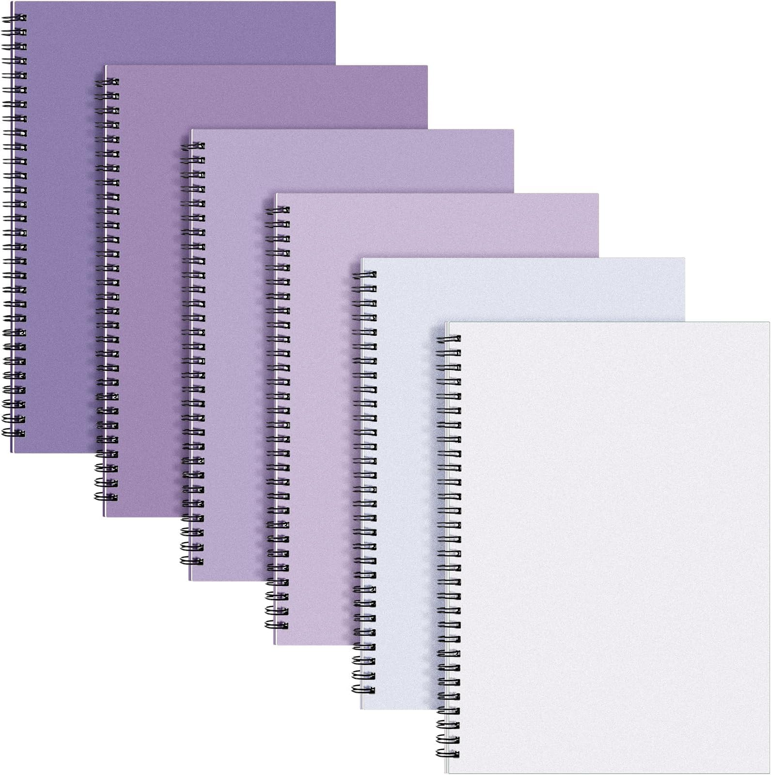 Amazon.com : Fuutreo 6 Pcs Spiral Notebook for Work B5 10.5 x 7.45 Inch ...