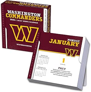 Turner Licensing Washington Commanders 2024 Box Calendar : Amazon.co.uk ...
