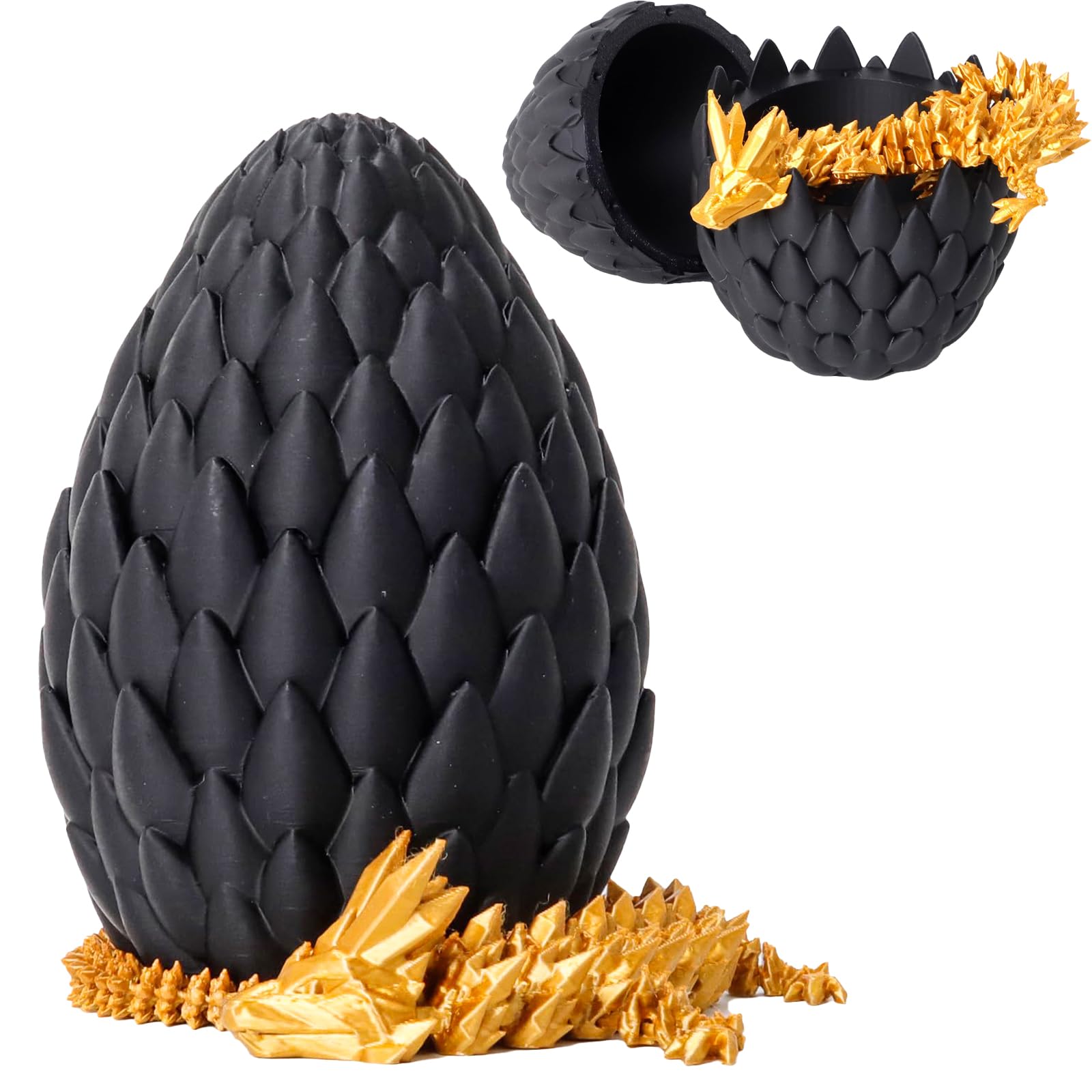 Amazon.com: 3D Printed Dragon Egg,Mystery Crystal Dragon Fidget Toys ...