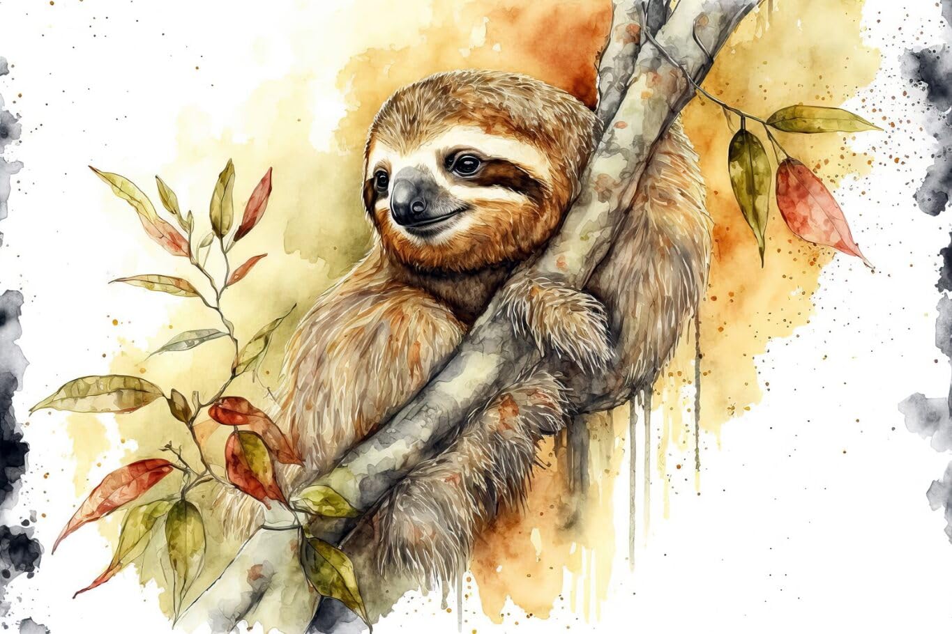 Amazon.com: Abstract Sloth Fabric Panel - AEX-010, Panel Size is 24” X ...