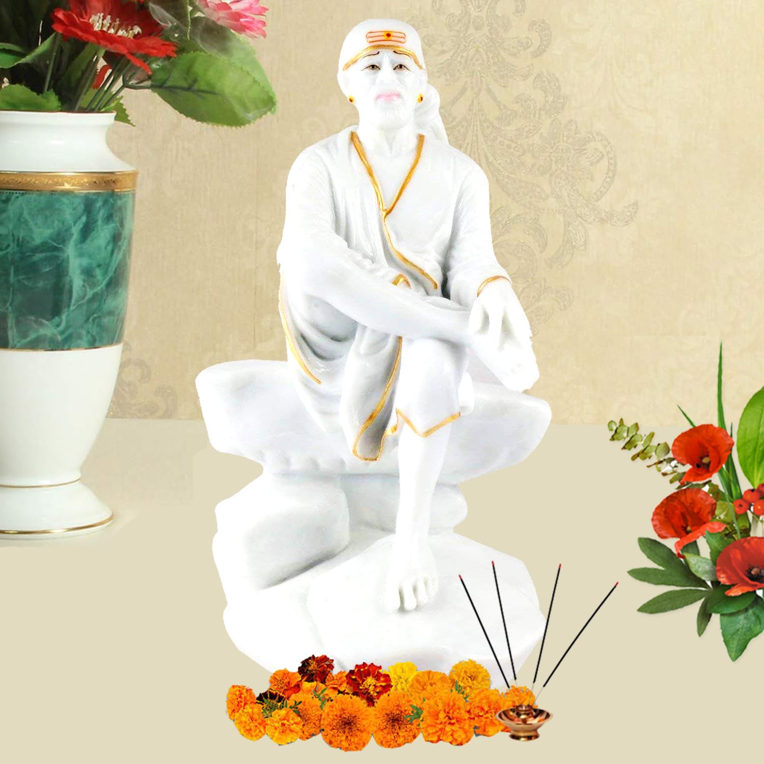 Buy Kitlyn Sai Baba Idol (Home Temple Use, Office Temple, Gifted use ...