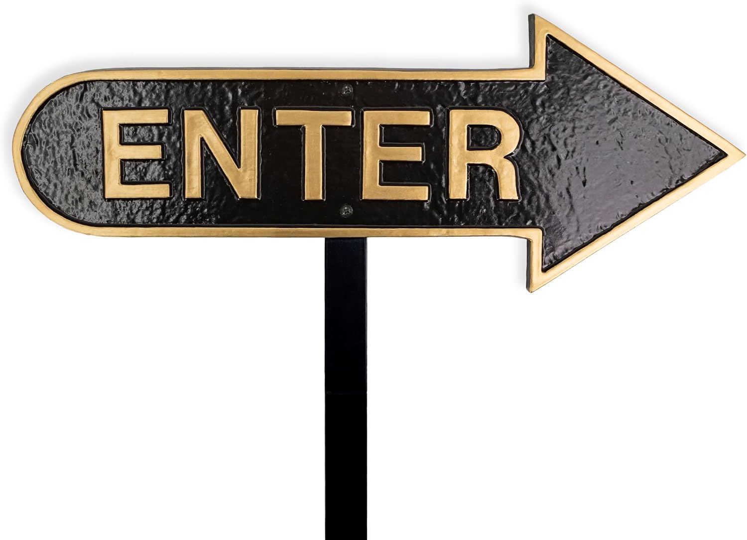 Amazon.com: 6" x 15.5" Right Arrow Enter Statement Plaque Sign with ...