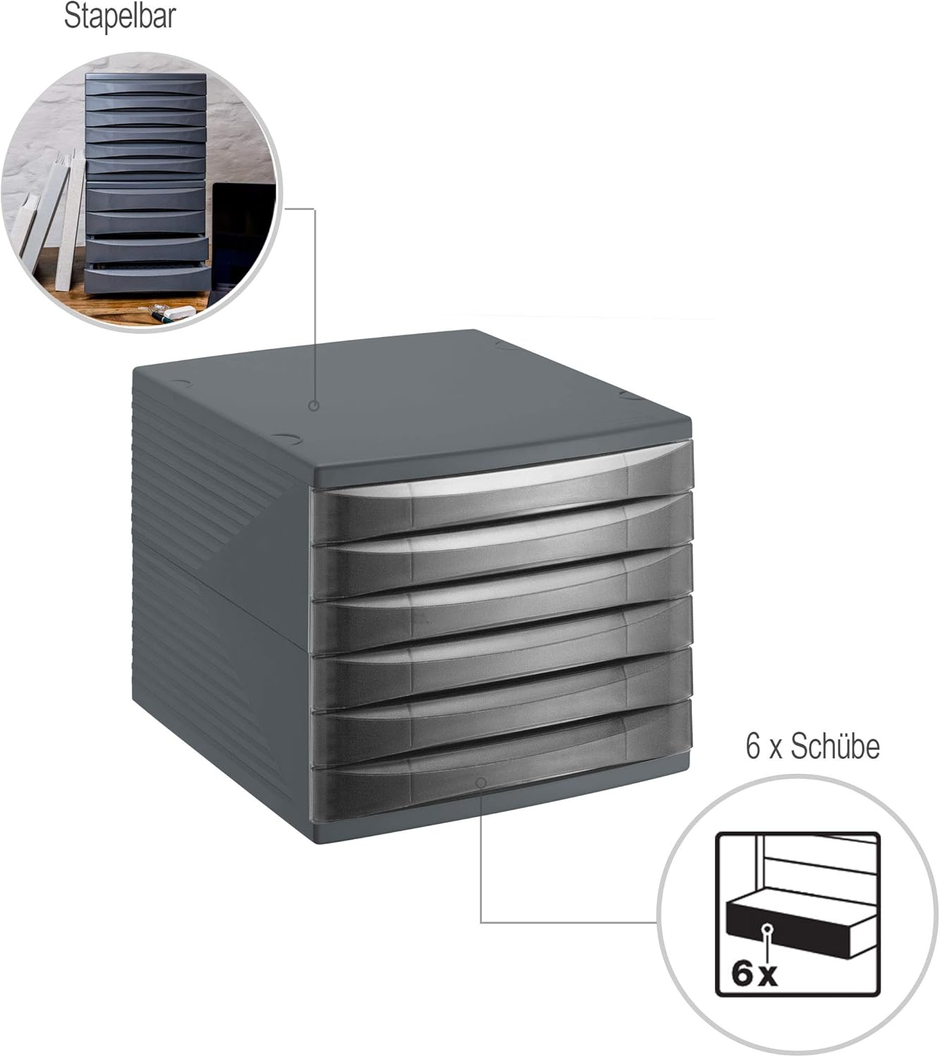 Filing Products One Size Anthracite Rotho Profiline Office Box 5 Closed ...