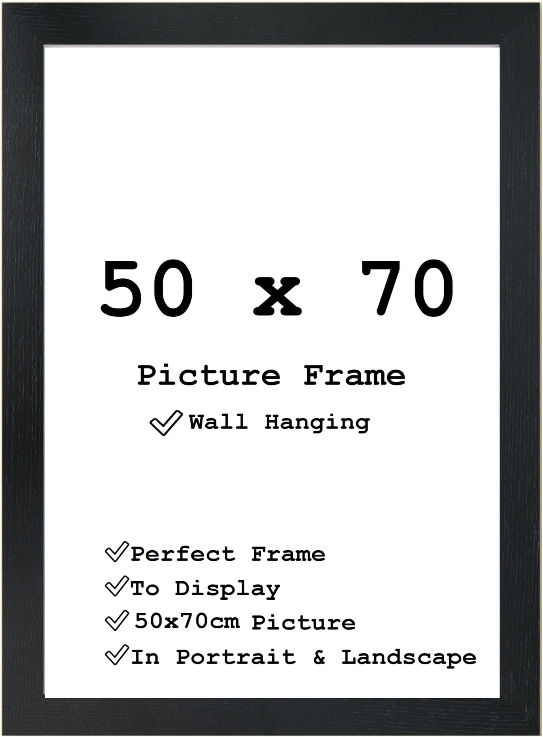 50x70cm White Picture Frame, 500 x 700mm White Frame, White Poster ...
