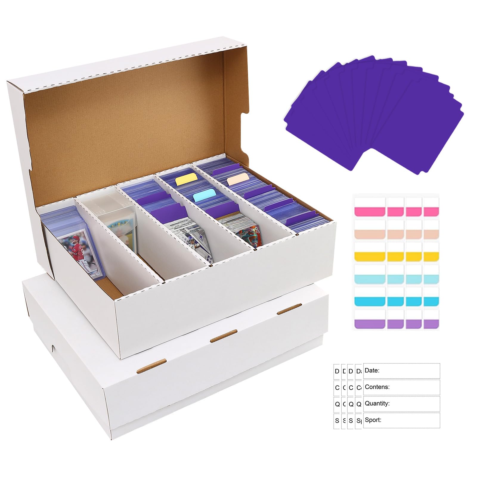 Amazon.com: EBOAUSI Card storage box 5 Row,Monster storage box Holds ...