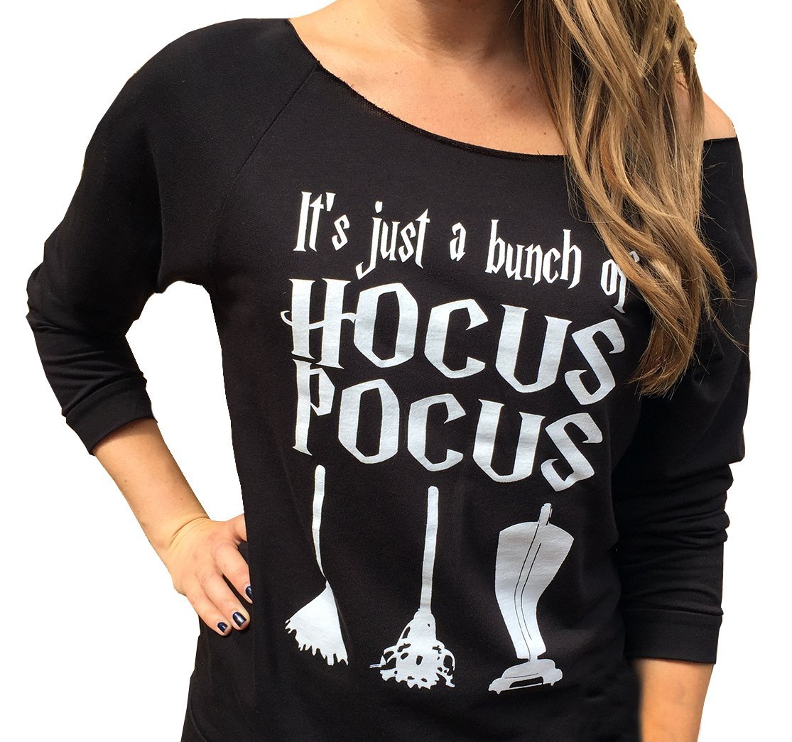 Amazon.com: Hocus Pocus Shirt Womens Halloween Shirt T-shirt Tee T ...