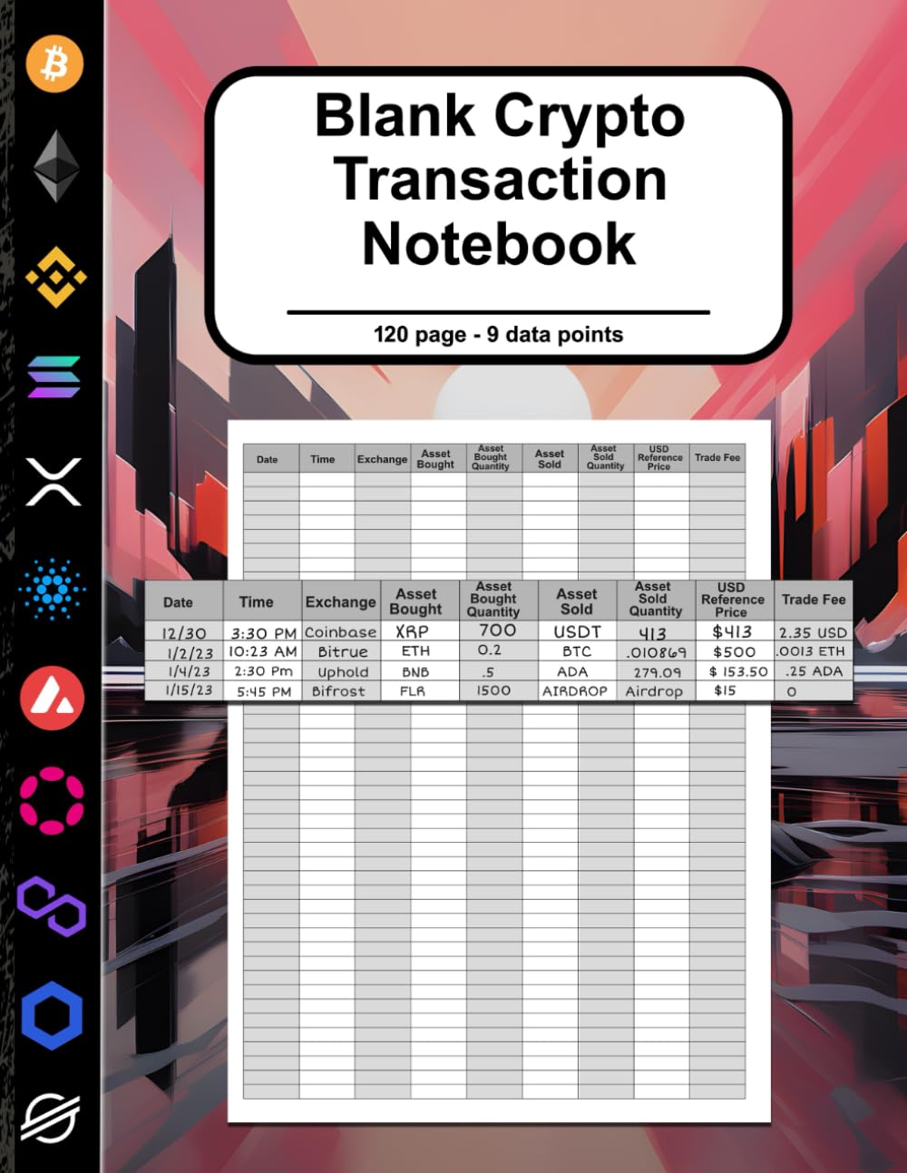 Amazon.com: Blank Crypto Transaction Notebook / Crypto Journal / Blank ...