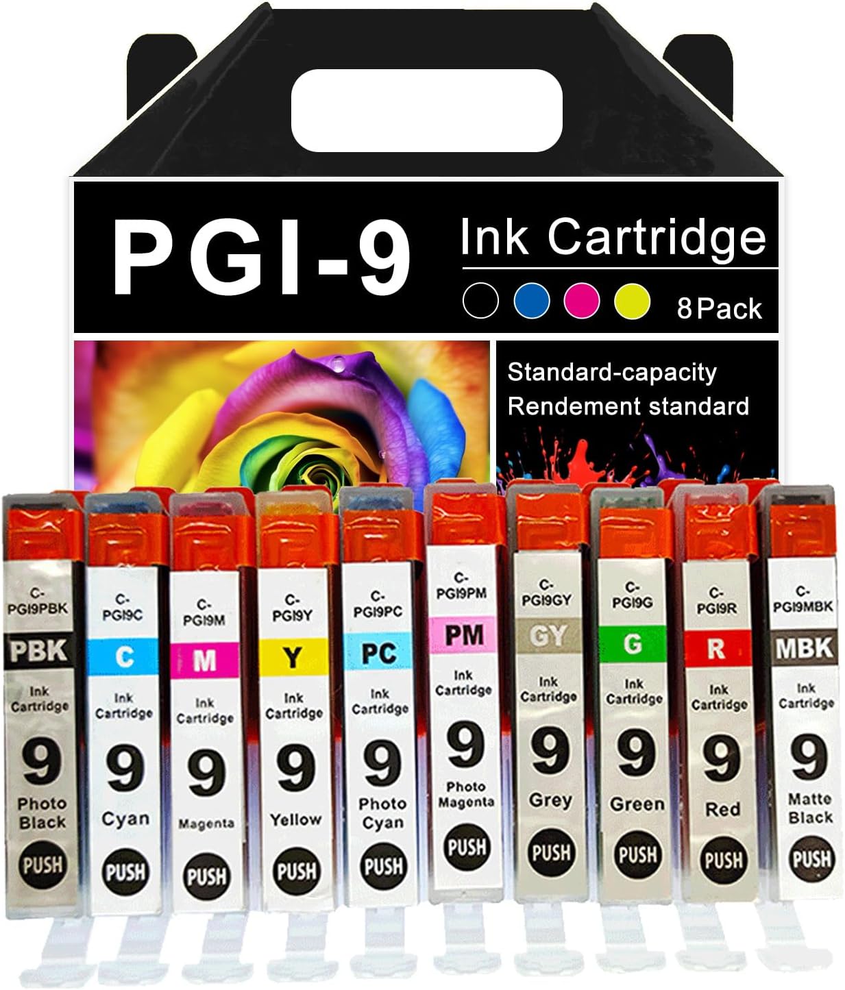Amazon.com: PGI-9 Ink Cartridge High Yield Replacement for Canon PGI-9 ...