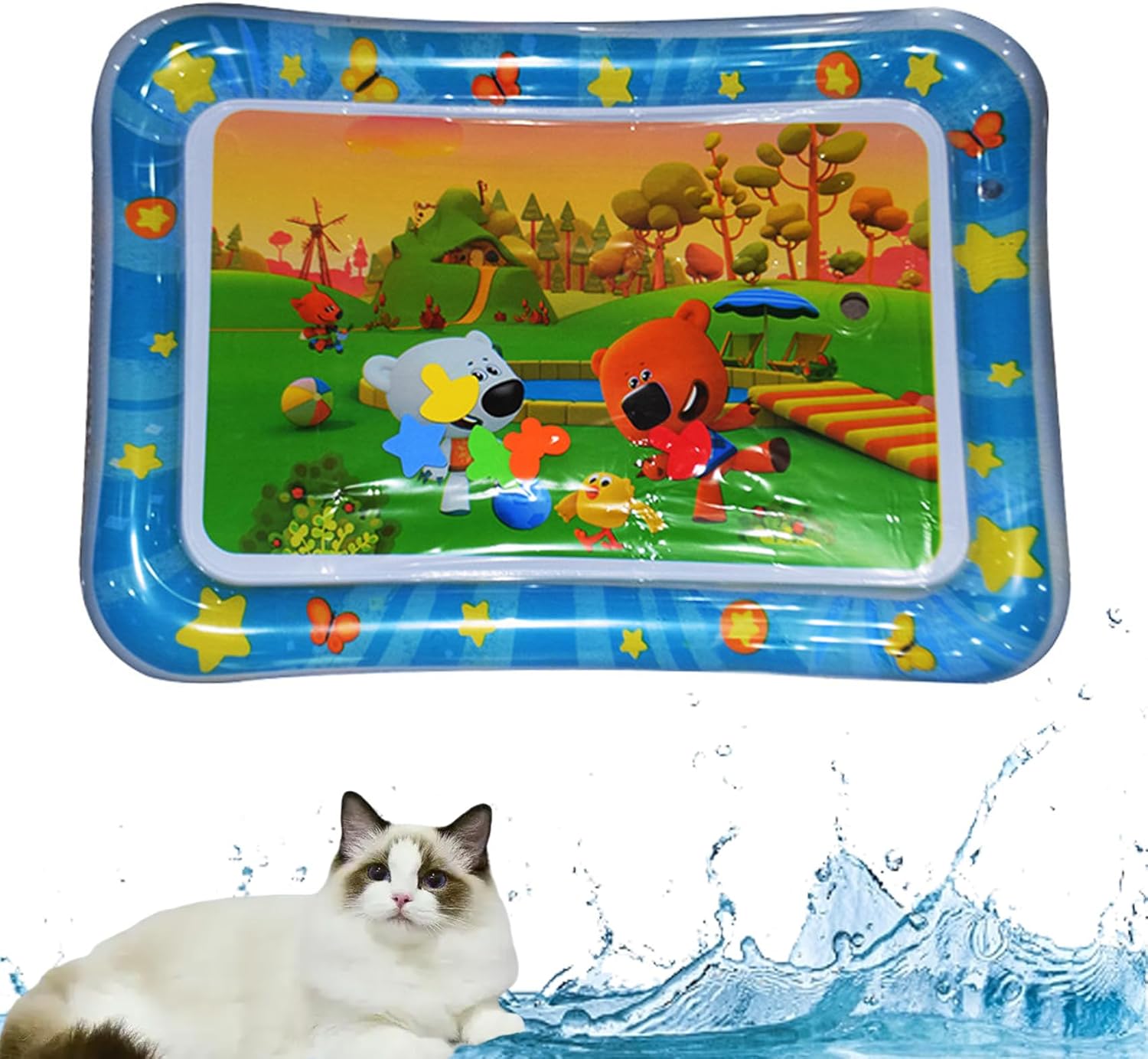 Amazon.com : Sensor Water Playmat, Sensory Water Play Mat for Cats ...