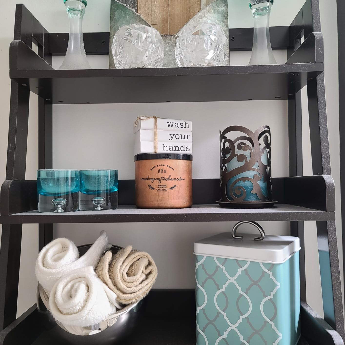 Farmhouse Mini Bookstack for Bathroom Decor Wooden Mini Books for ...