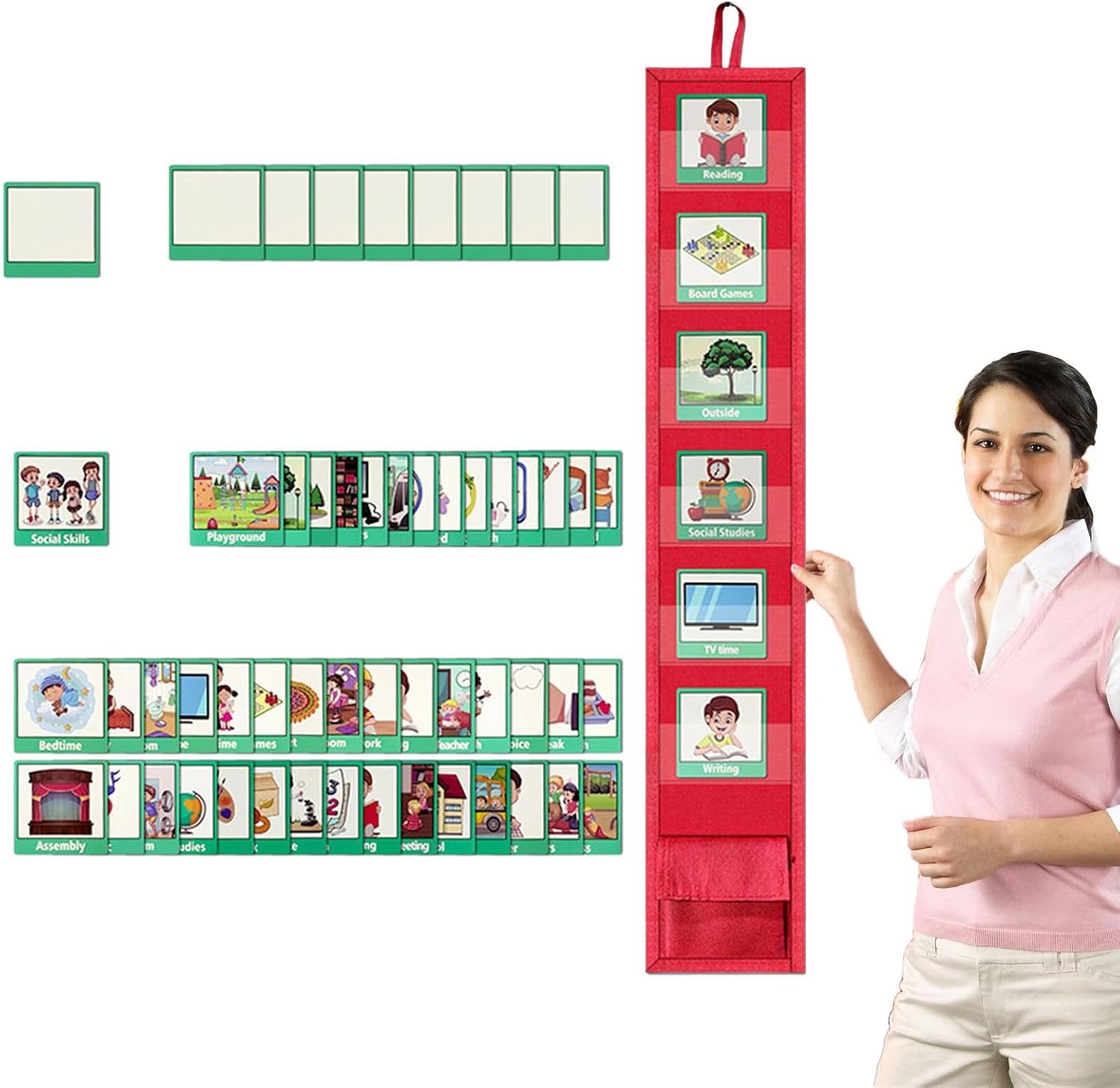 Visual Timetables - Daily Routine Chart Children Planner | Felt Visual ...