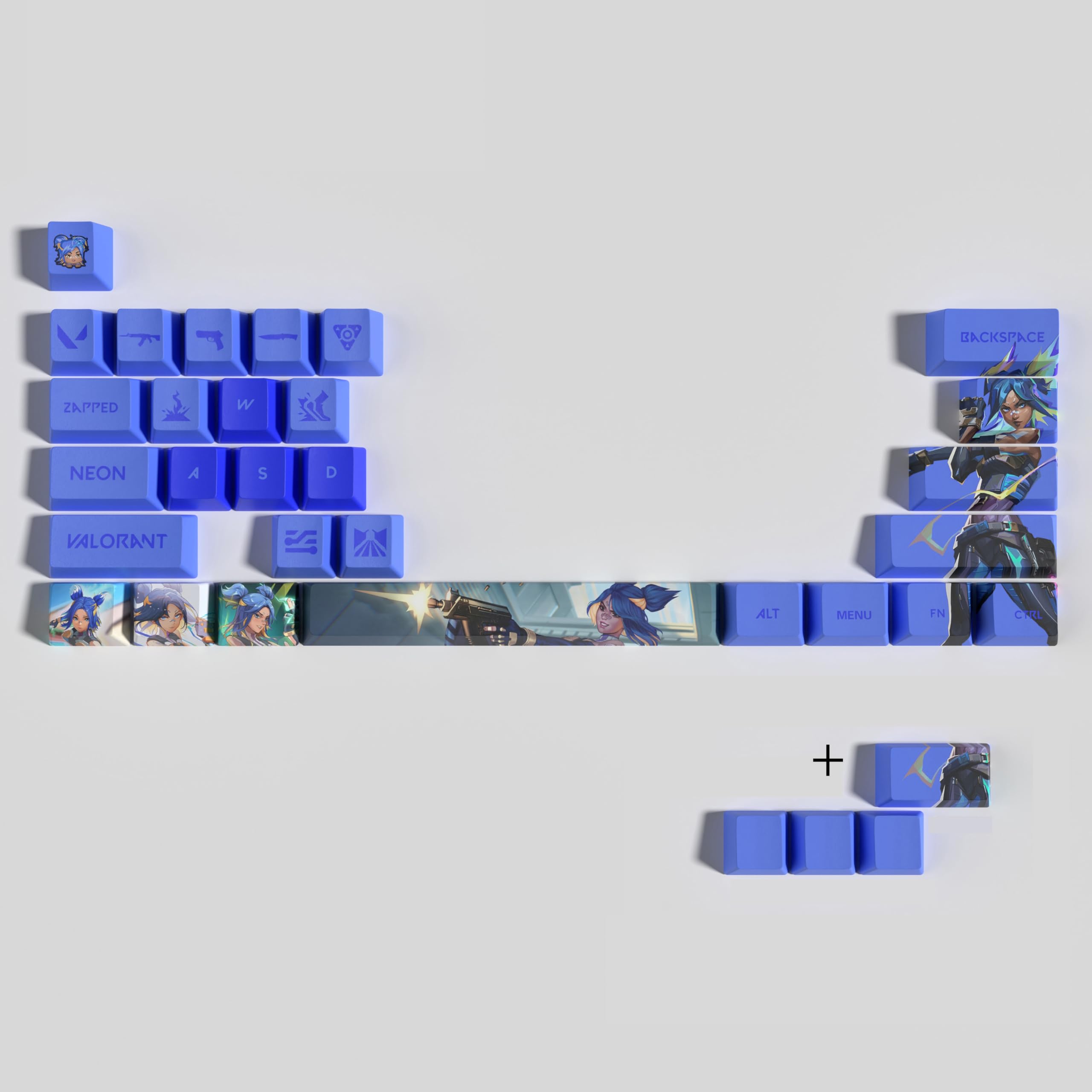Amazon.com: Gatokit Valorant Custom Keycaps OEM Profile 29keys PBT Dye ...