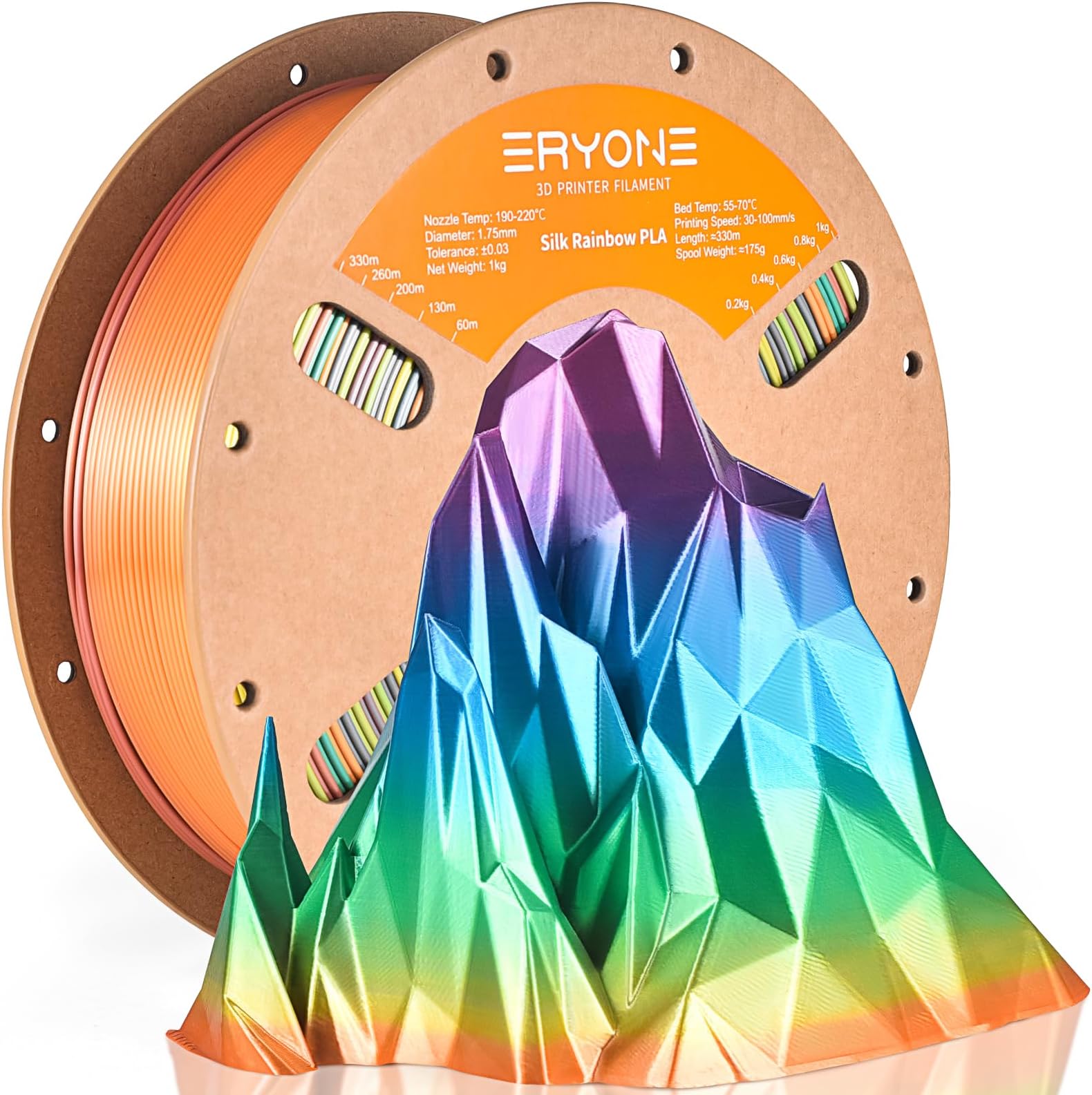 ERYONE Ultra Silk PLA Filament, Silky Glossy Finish Filament, Fast ...