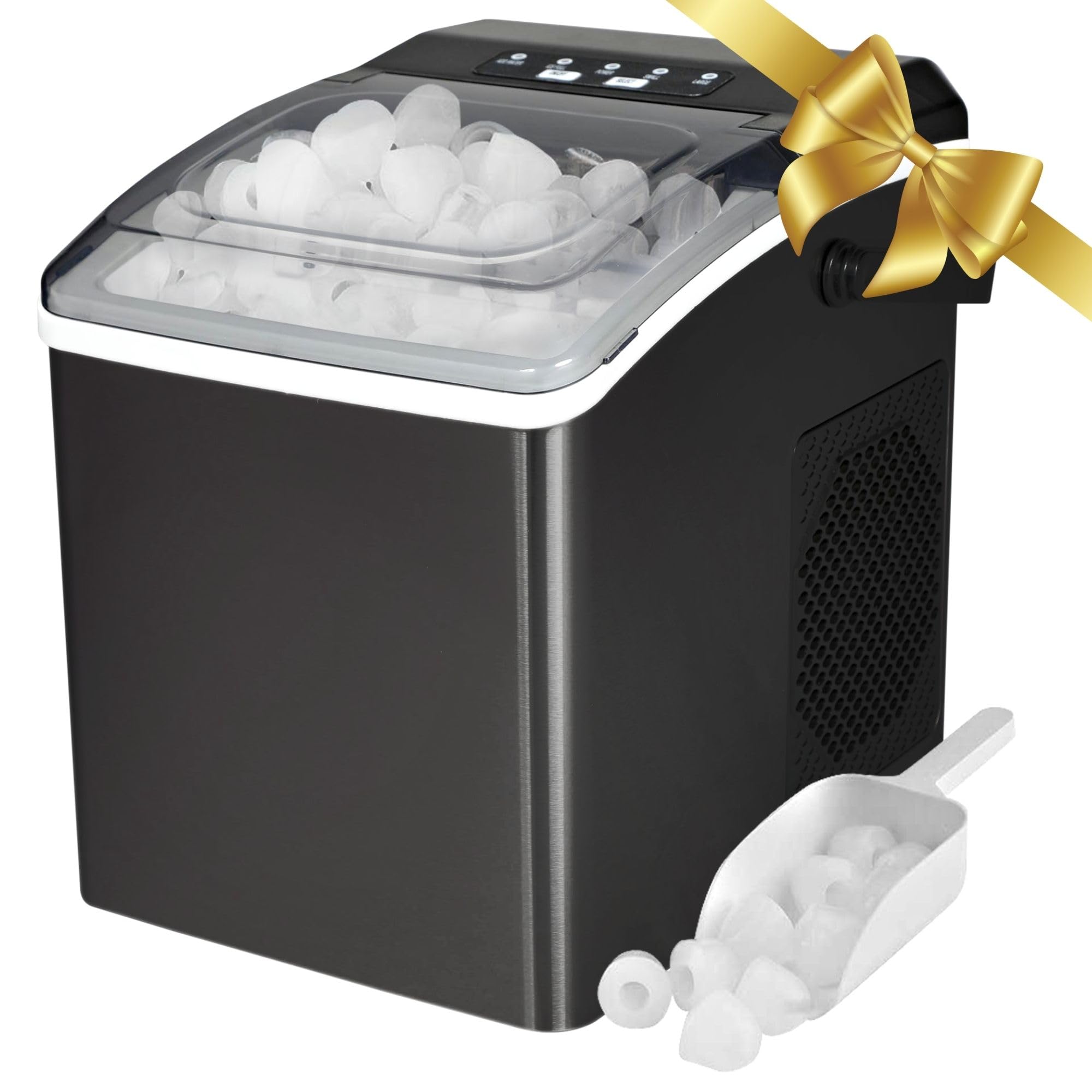 Koolatron Portable Countertop Ice Maker 26 lbs/24Hrs 2 Ice Sizes ...