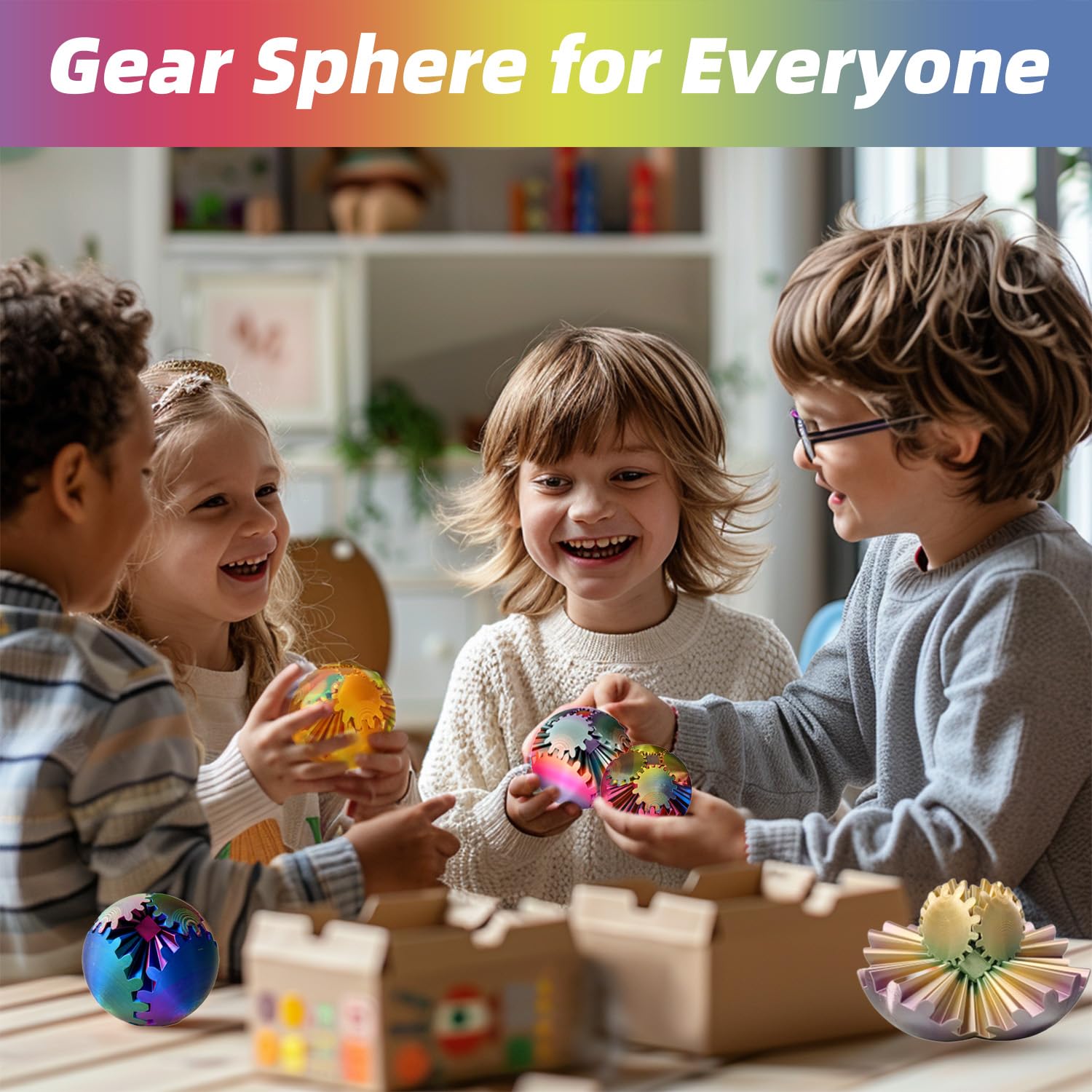 Snapklik.com : Gear Ball -Gear Ball Fidget Toy,3D Printed Toy, Activity ...