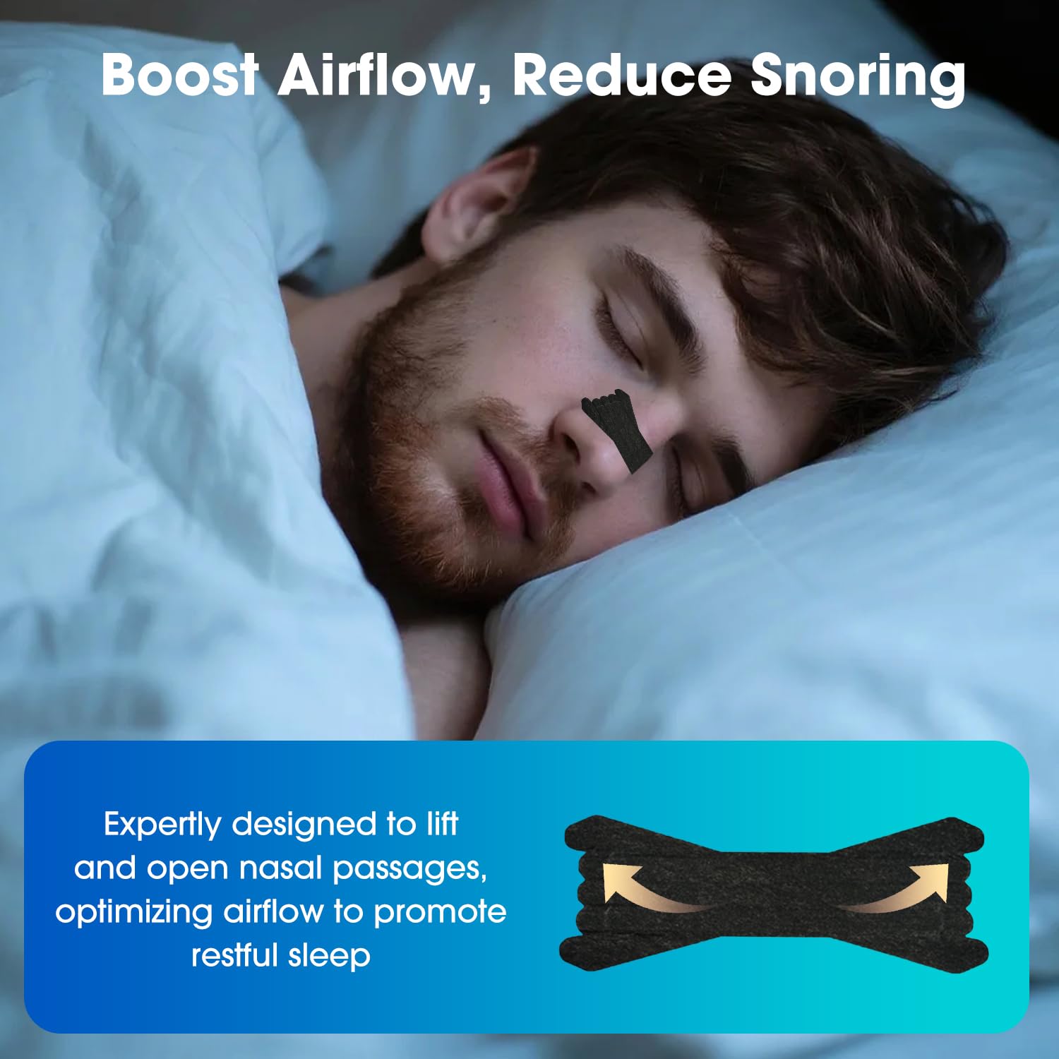 Snapklik.com : Nasal Strips For Snoring, 60 Count Nose Strips For ...