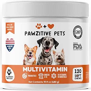 Amazon.com : Dog Multivitamin Health Care Complex - Soft Treats for All Breeds - Overall Dog ...