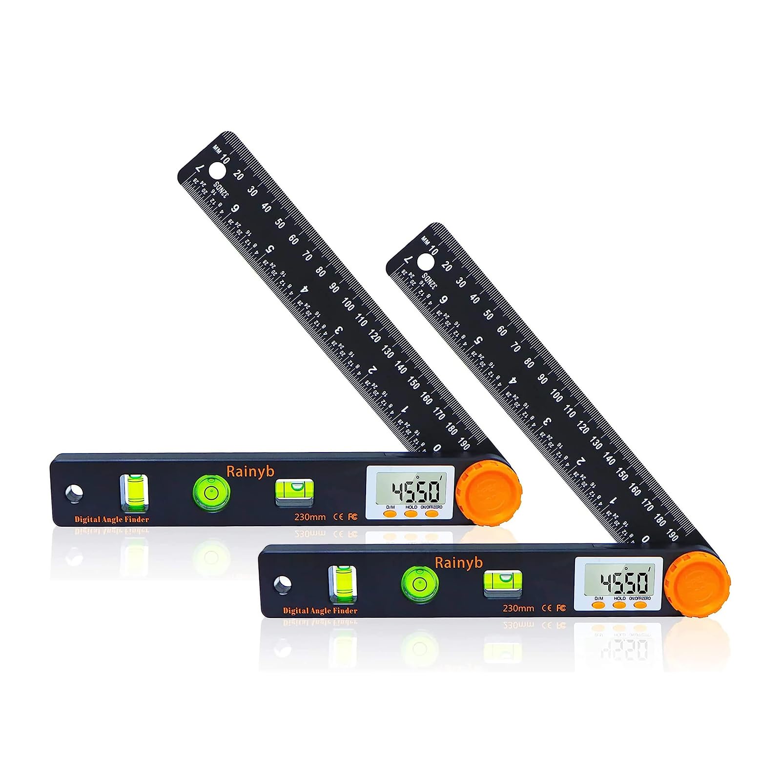 Snapklik.com : Rainyb Digital Angle Finder Tool 7inch 0-360 Degree LCD ...
