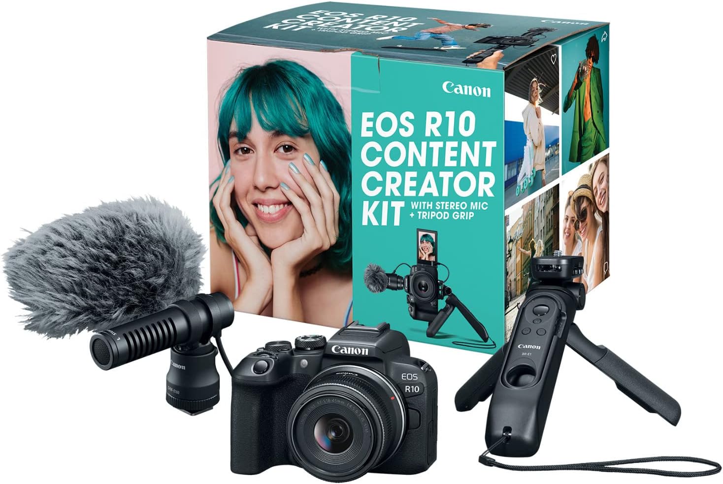 Amazon.com : Canon EOS R10 Content Creator Kit, Mirrorless Vlogging ...