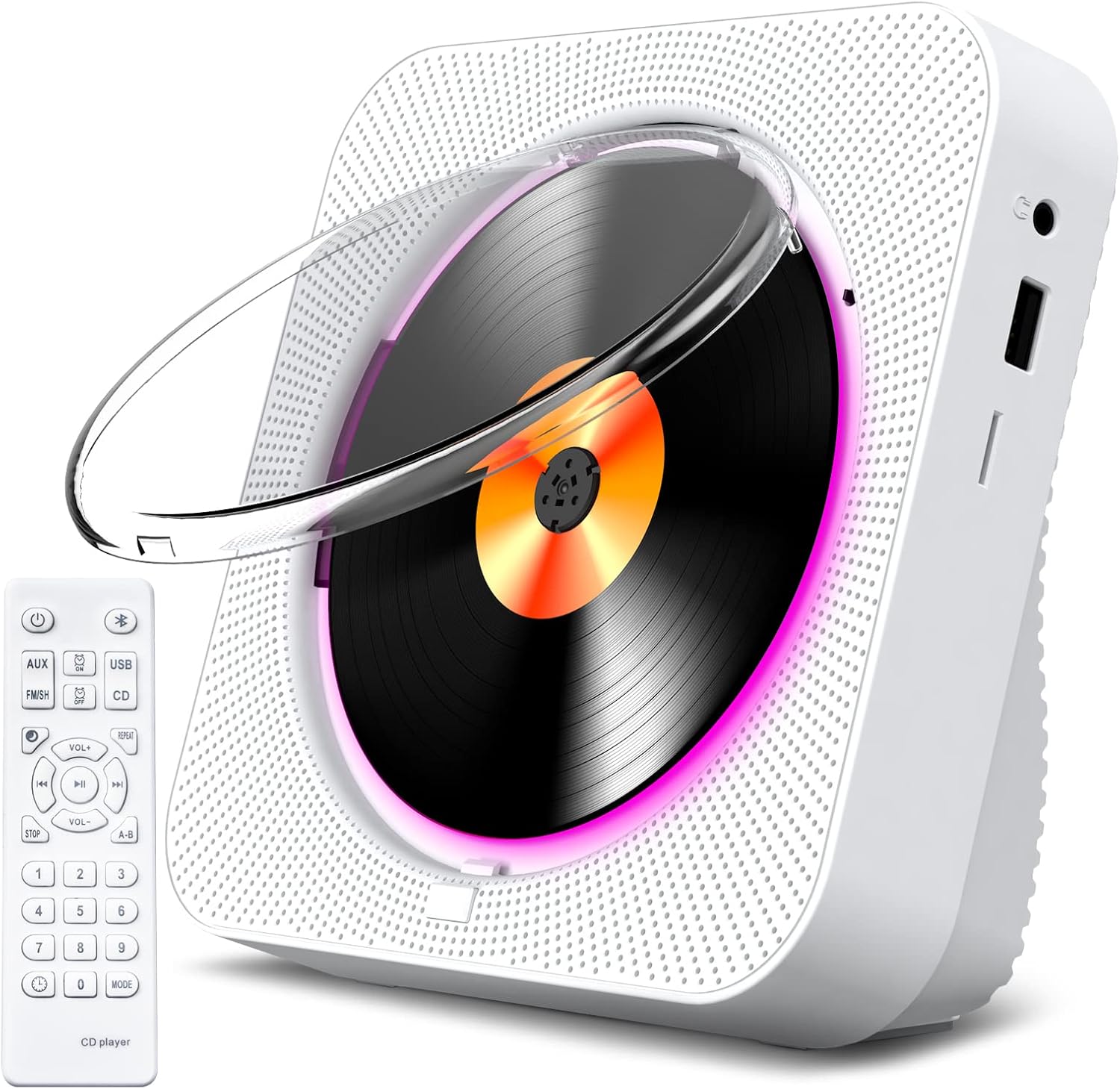 KOVCDVI CD Player Desktop CD Player Bluetooth 5.1 mit 5W Dual ...