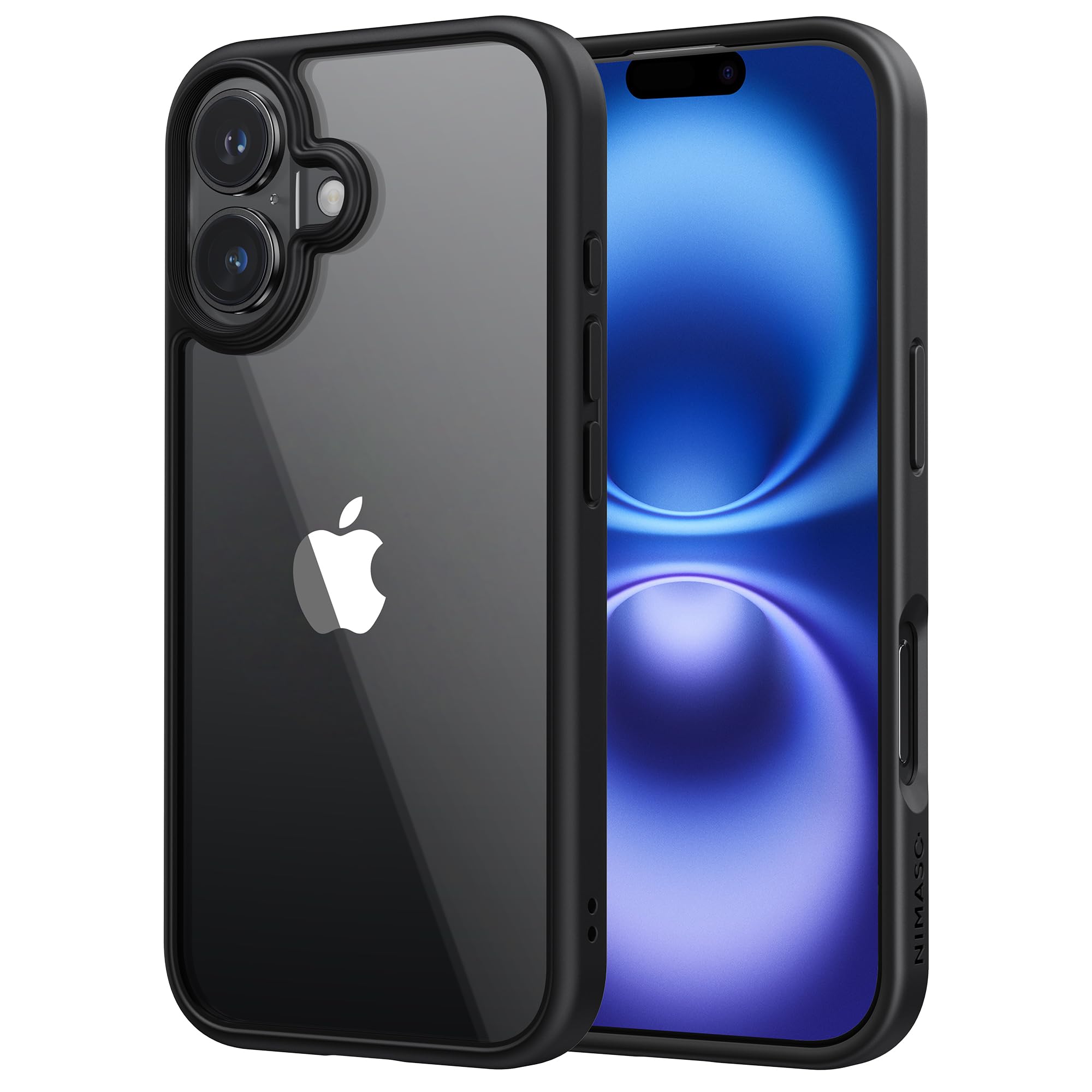 Amazon.co.jp: NIMASO iPhone16用ケース クリア 黄変防止 耐衝撃 米軍MIL規格 SGS認証 PC背面 いPhone16対応 ケース 傷つけ防止 超薄型 軽量 ...