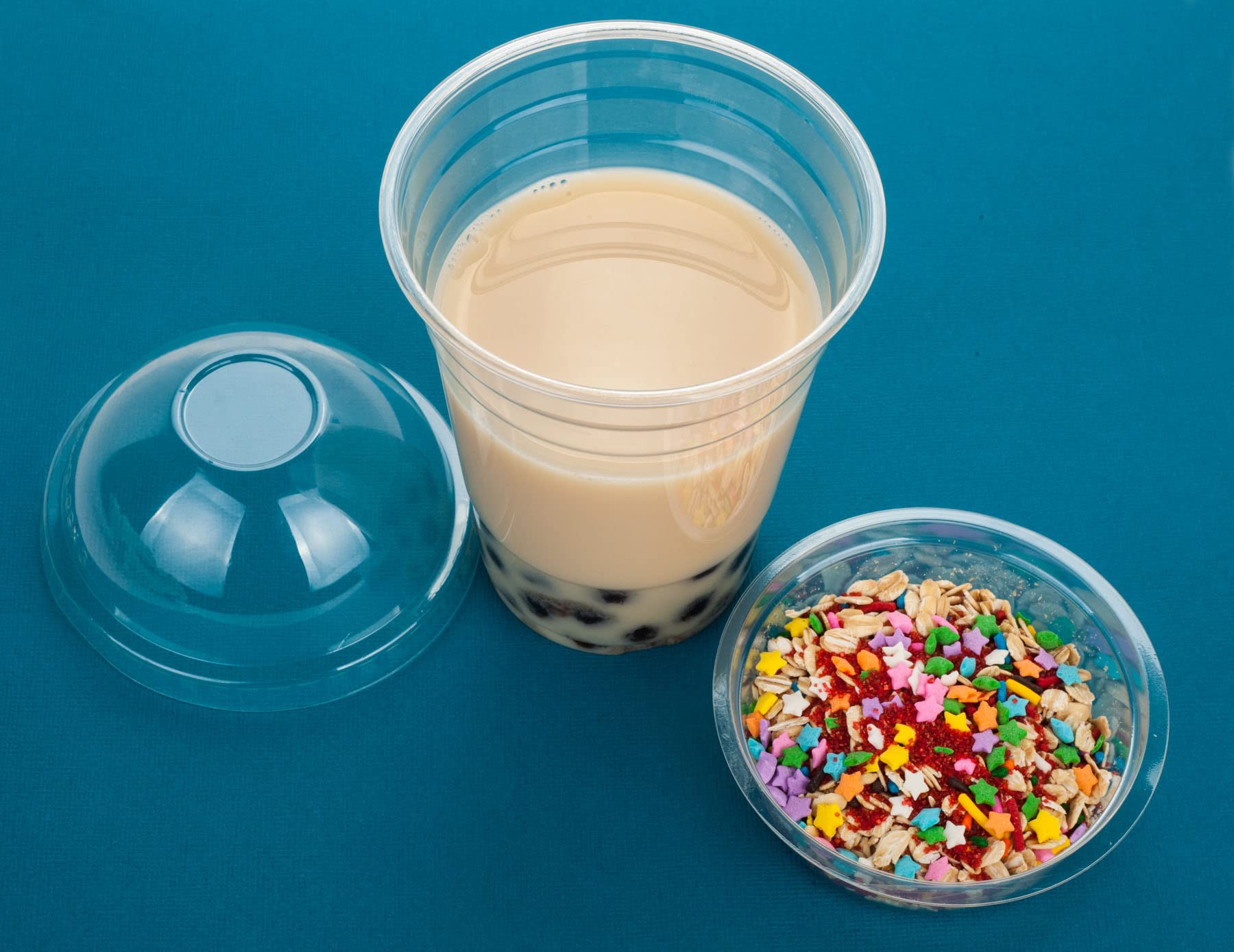Snapklik.com : Golden Apple Cup Series, 16oz Clear Plastic Cups +4oz Insert