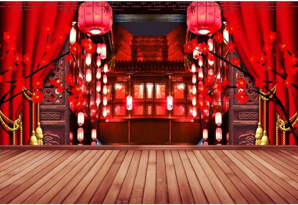 Amazon.com : Wofawofa Chinese Style Backdrop for Photography 7X5FT ...