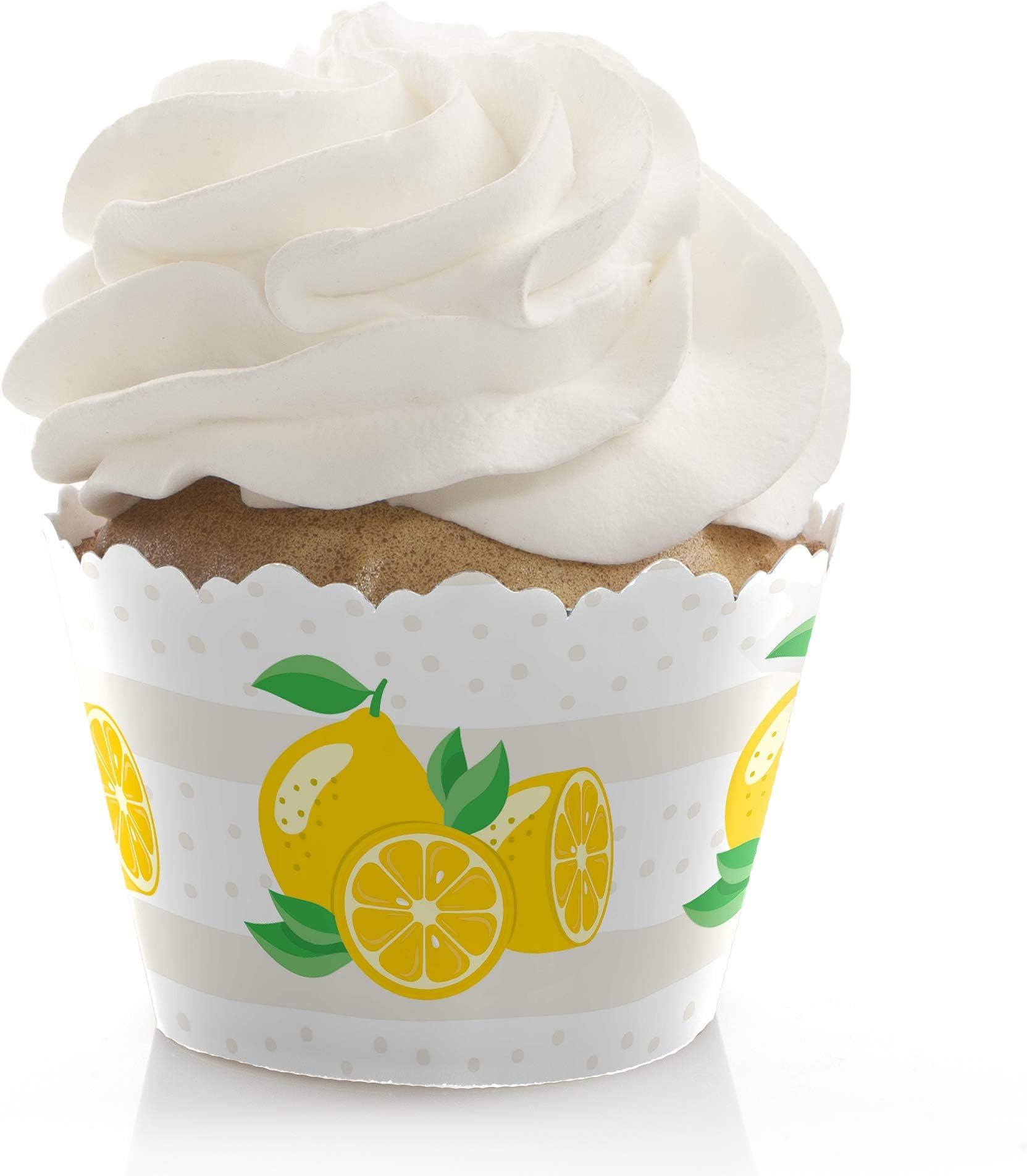 Amazon.com: Lemon Birthday Party Supplies Cupcake Wrappers (12 Pack ...