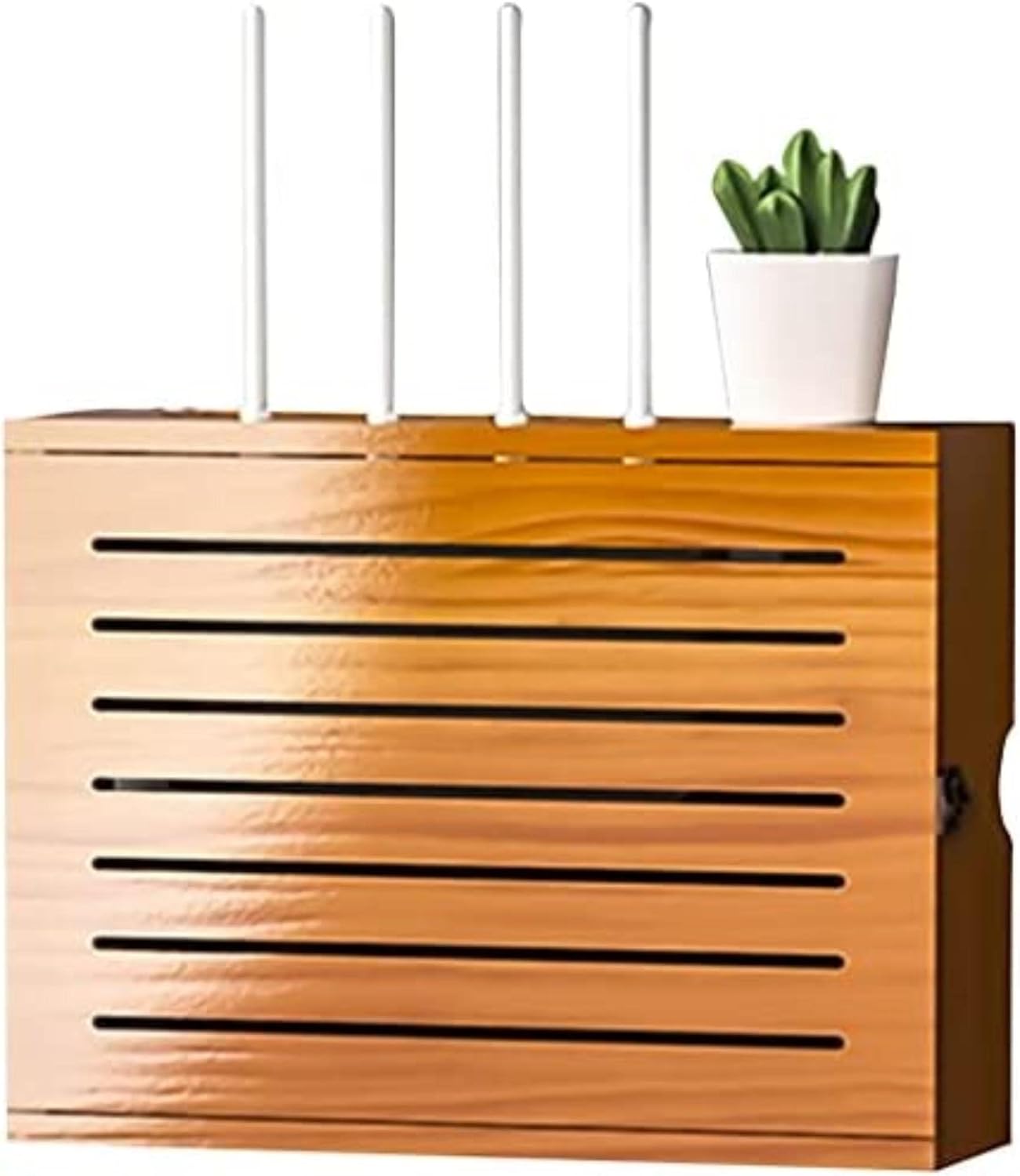 Amazon.com: BTURYT Router Storage Box,Wall-Mounted Bracket Curtain ...